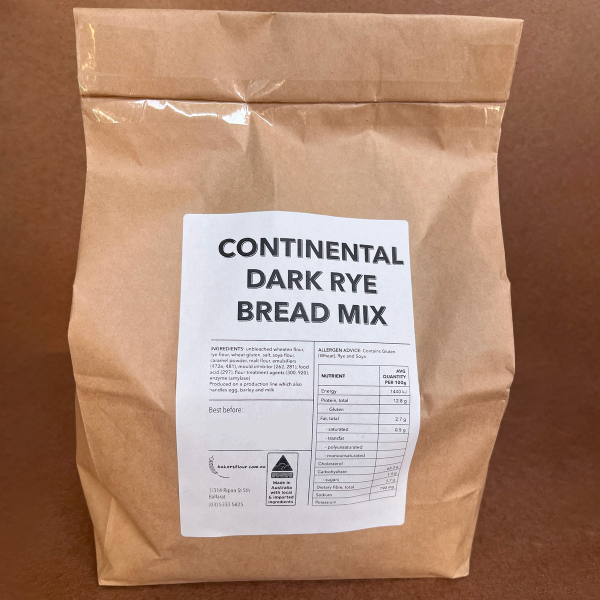 Continental Dark Rye Bread Mix – Ballarat Home Brew